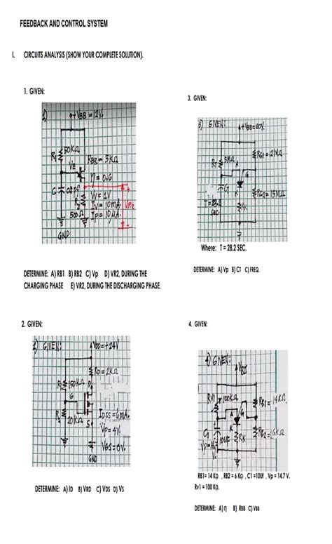 I CIRCUITS ANALYSIS SHOW YOUR COMPLETE SOLUTION Chegg