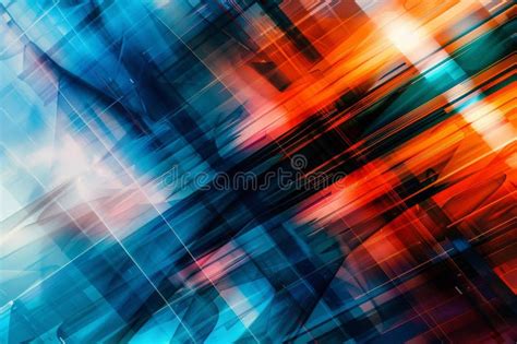 Vibrant Intersecting Lines Abstract Background Stock Illustration
