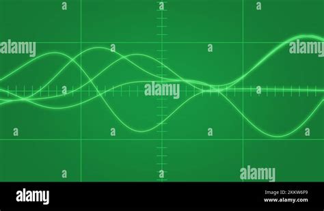 Oscilloscope Screen Visualization With Moving Sine Signal Animation Stock Video Footage Alamy