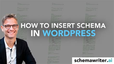 How To Insert Schema In Wordpress Youtube