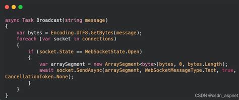 如何 Aspnet Core 中使用 Websocketaspweb Websocket Csdn博客