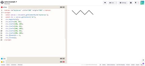 How To Create Lines With Html Canvas Dev Community