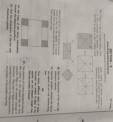 SECTION E Case Study Based Questions Section E Consists Of 3 Questio