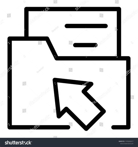 Api Personal Folder Icon Outline Api Stock Vector Royalty Free