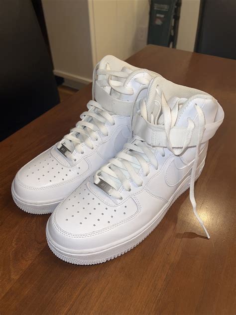 All White High Top Air Force Ones Air Force 1 Full White Sneaker For