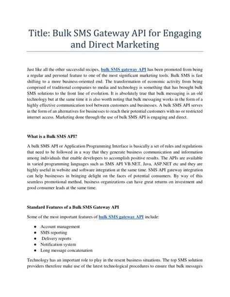 Ppt Bulk Sms Gateway Api For Reaching Out To Audiences Powerpoint Presentation Id8242911