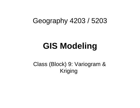 Pdf Gis Modeling · Pdf Filetoday‘s Outline • We Will Begin With