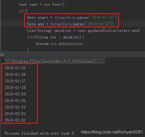传入两个date类型的日期参数，获得包含日期范围内的所有日期的集合对象函数入参必须为2个date类型值 Csdn博客