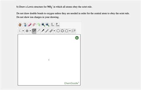 A Draw A Lewis Structure For NO2Cl In Which All Chegg Com