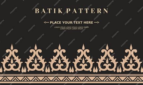 Premium Vector Ornament Vector Pattern Traditional Design Batik Pattern