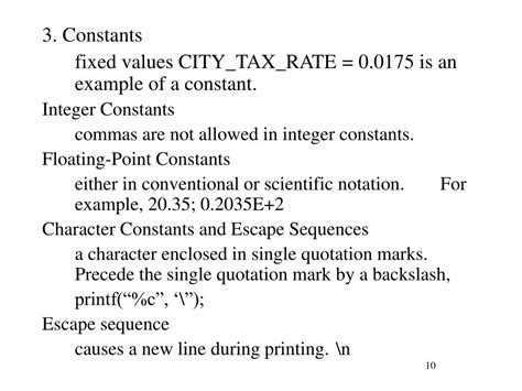 Ppt Chapter 3 Fundamentals Of The C Programming Language Powerpoint Presentation Id 5891557