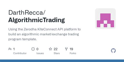 Github Darthreccaalgorithmictrading Using The Zerodha Kiteconnect