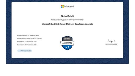 Pintu Dabhi On Linkedin Microsoftcertified Powerplatform Powerautomate Careergrowth 18