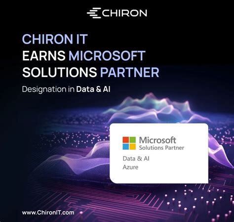 The Microsoft Solutions Partner Designation In Data And Ai Chiron