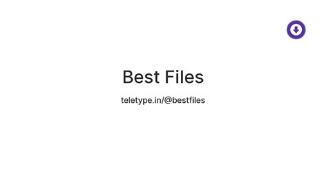 best files — teletype
