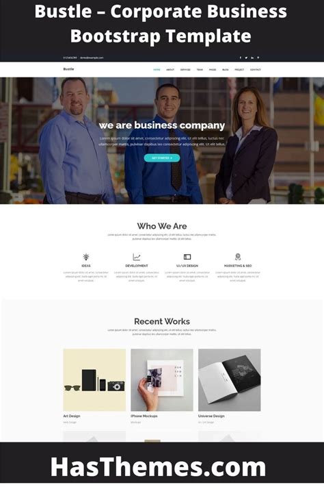 Bustle Corporate Business Bootstrap Template