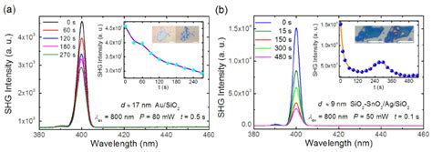 Nonlinear Response Spectra Measured At Different Irradiation Times For