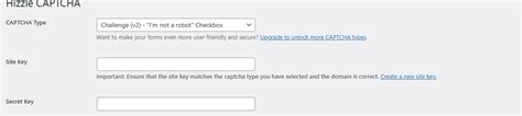 How To Fix The ‘invalid Recaptcha Key Error In Wordpress Hizzle Captcha