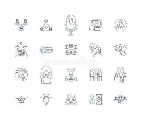 Adaptability Strategies Line Icons Collection Resilience Flexibility