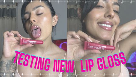 Dellasmith Testing My New Lip Gloss Manyvids