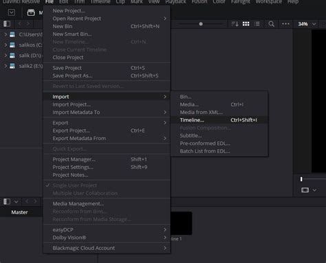 Importopen Xml In Davinci Resolve A Step By Step Guide Color Culture