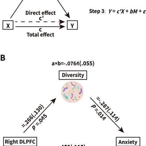Mediation Model Of Gut Microbiome Mediated The Effect Of Right Dlpfc Download Scientific