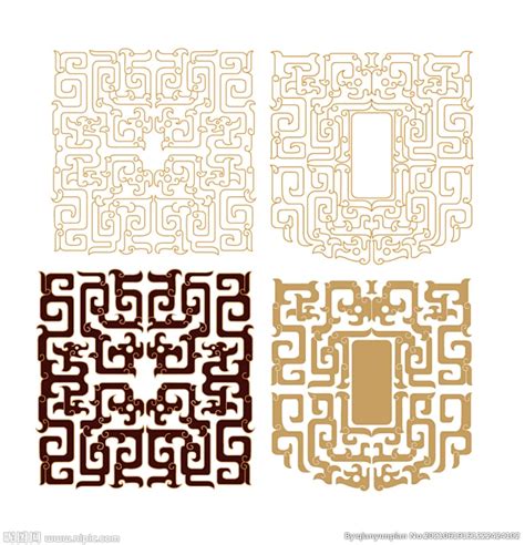 饕餮纹设计图 其他 广告设计 设计图库 昵图网 花瓣网