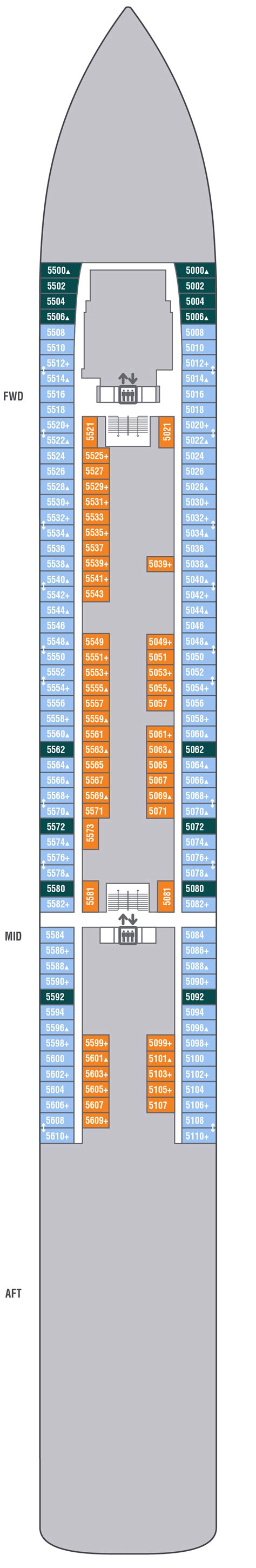 Deck 5 Norwegian Pearl Deck Plans The Broadway Cruise