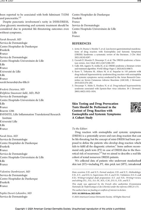 Skin Testing And Drug Provocation Tests Should Be Performed In The