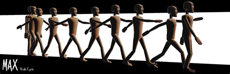 TheartofJoeCrouch Maya Class Walk Cycle Key Pose Breakdown