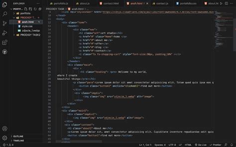 Parth Sinha On Linkedin Prodigy Task 1 Project 🚀 Created An Interactive Navigation Menu That