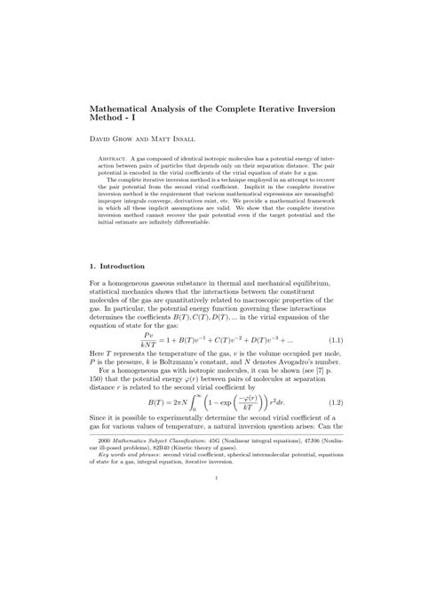 pdf mathematical analysis of the complete iterative inversion method — i
