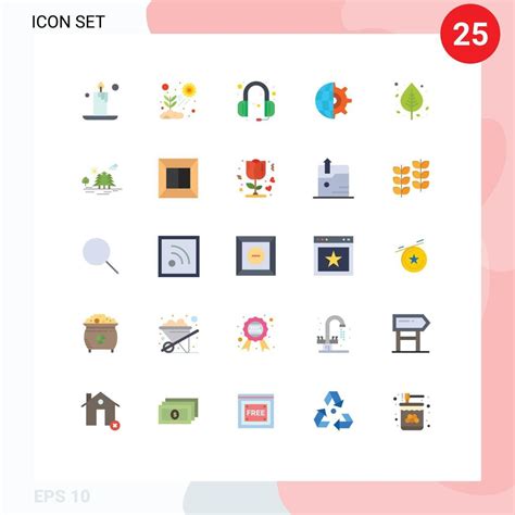 25 Thematic Vector Flat Colors And Editable Symbols Of Birch Business Communications Setting