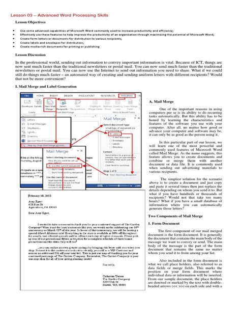 lesson 03 advanced word processing skills pdf file format