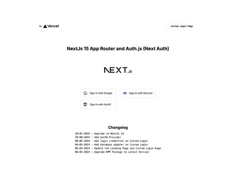 Nextjs App Router Nextauth By Weehongkoh A Nextjs Template Built At Lightspeed