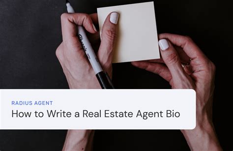 How To Write A Bio For Real Estate Agents
