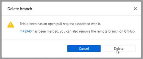 DX Misleading Message When Deleting A Branch Issue Desktop Desktop GitHub