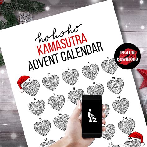 Sexy Advent Calendar Sex Position Advent Calendar Naughty Adult Advent Calendar Sexy