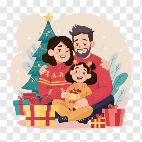 메리 크리스마스 가족 박싱 데이 선물 크리스마스 가족 Tshift Png 일러스트 및 Psd 이미지 무료 다운로드 Pngtree
