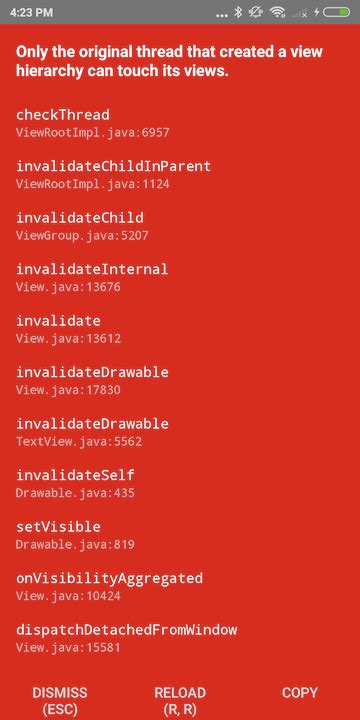 Android Crashes When Reloading With Performance Monitor On · Issue