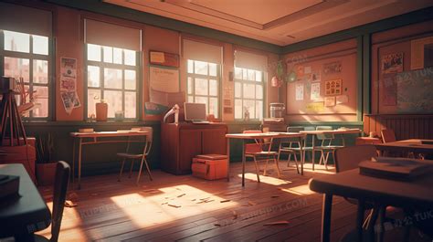 3d立体学习教室插画图片素材下载 格式 熊猫办公