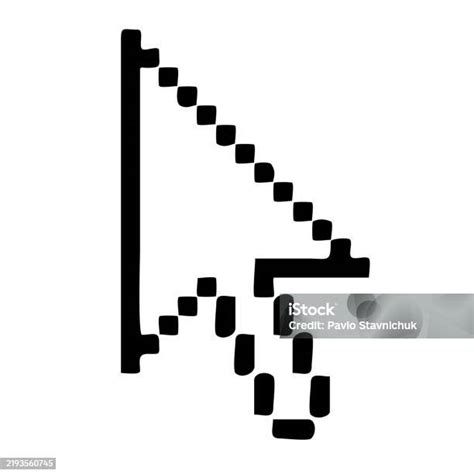 cursor arrow icon arrow form mouse click cursor arrow pointer stock illustration download