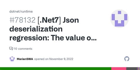Net7 Json Deserialization Regression The Value Of The Id