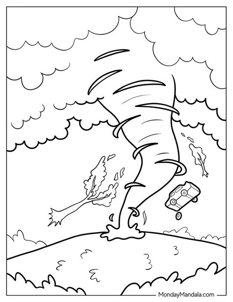 20 Tornado Coloring Pages Free Pdf Printables Artofit