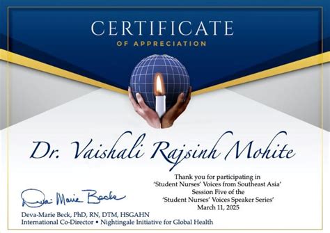 Dr Vaishali Rajsinh Mohite Dean Kins