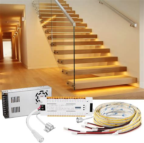 Nooknova Intelligent Motion Sensor Led Stair Lighting Kit 40 Inch 100