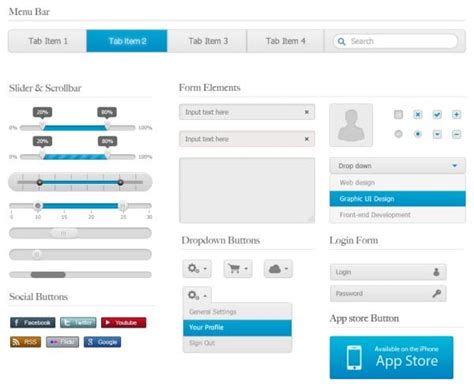 19 Best Free Gui Sets To Use In Your Projects Best Open Source Resources For Web Developers