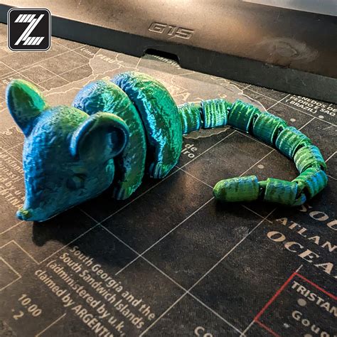 🐁 Articulated Flexi Mouse・free Stl File For 3d Printing・cults
