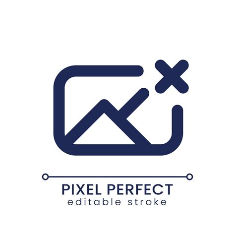 Remove Photo File Pixel Perfect Linear Ui Icon Deleting Picture