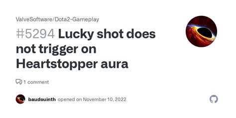 Lucky Shot Does Not Trigger On Heartstopper Aura · Issue 5294